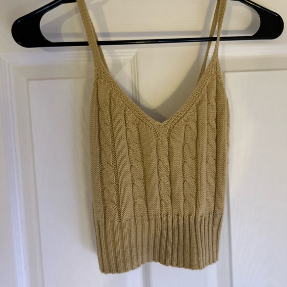Tops | Cable Knit Cami Top | Poshmark